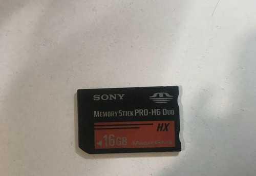 Карта памяти sony memory stick 16 gb