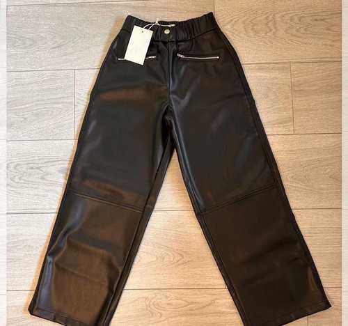 Брюки кожаные доя девочки Zara