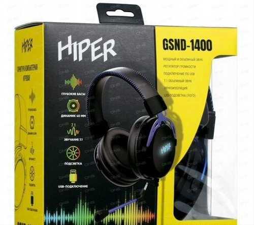 Игровые наушники hiper gsnd-1400 с микрофоном