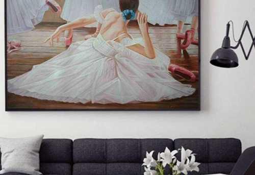 Красивая картина маслом Балерина Ручная работа