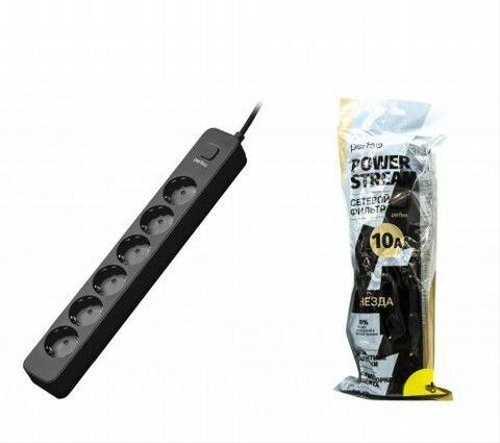 Perfeo сетевой фильтр "power stream", 2500W, 5,0м