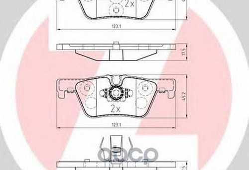 25307.175.1 колодки дисковые задн 123x45x18 B