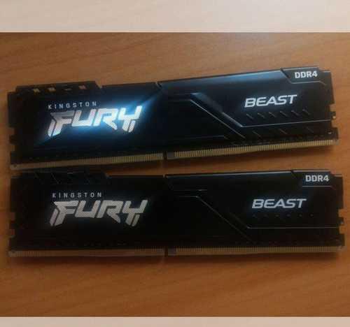 Оперативная память Kingston Fury Beast Black DDR4