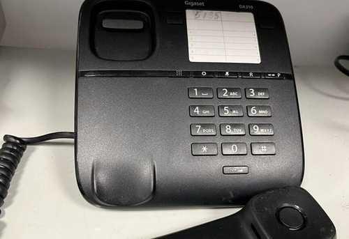 Проводной телефон Gigaset DA310 RUS, черный