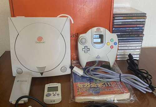Sega Dreamcast игpовая приставка в коробке