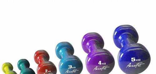 Гантель в виниловой оболочке AeroFit afvd107-5KG 5