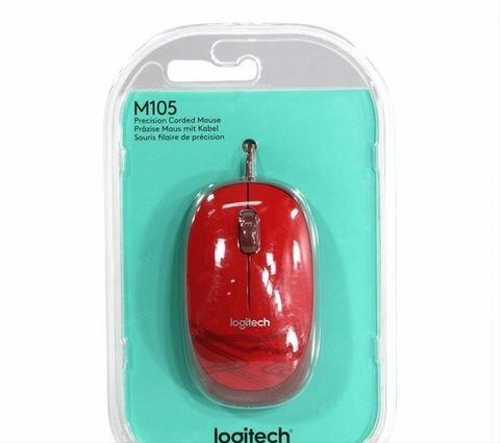 Мышь Logitech Mouse M105 Red