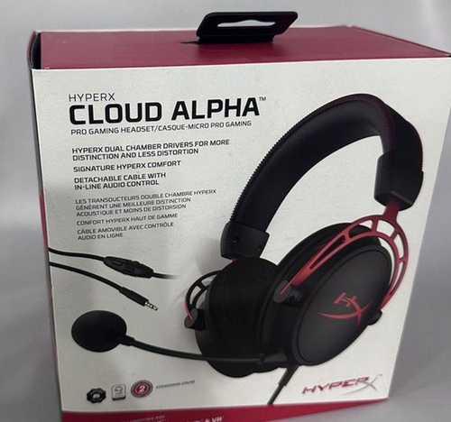 Наушники игровые HyperX Cloud Alpha (Red)