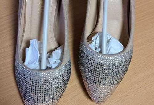 Туфли женские 36 размер замшевые бежевые