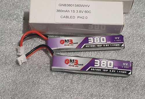 Lipo аккумуляторы GNB 1S 380mAh