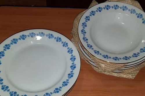 Набор столовых тарелок Чехословакия Thun