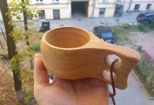 Деревянная кружка кукса Savotta Финляндия