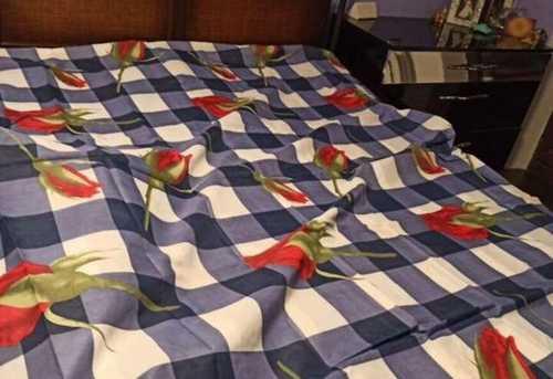 Пододеяльник двухспальный хлопок бязь с розами
