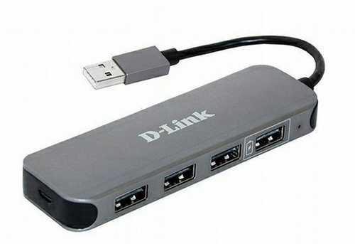 USB хаб DUB-H4Концентратор с 4 портами USB 2.0