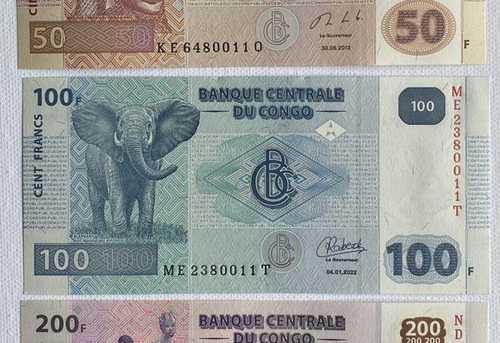 Конго набор банкнот