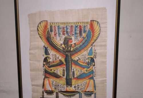 Картина папирус в раме