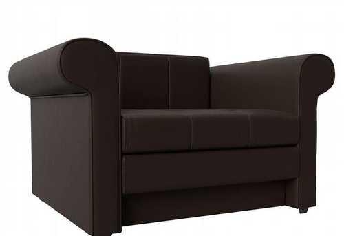 Кресло-кровать Берли, эко-кожа коричневая