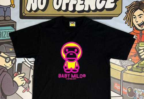 Футболка Bape Big Baby Milo Yellow/Pink