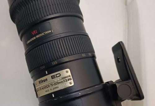 Объектив Nikon AF-S 70-200 F 2,8 VR б/у