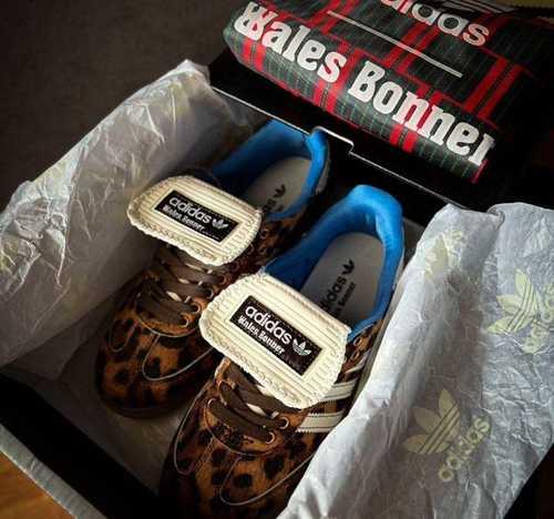 Кроссовки Adidas x wales bonner samba pony leopard