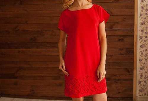 Платье женское красное 40 42 размер