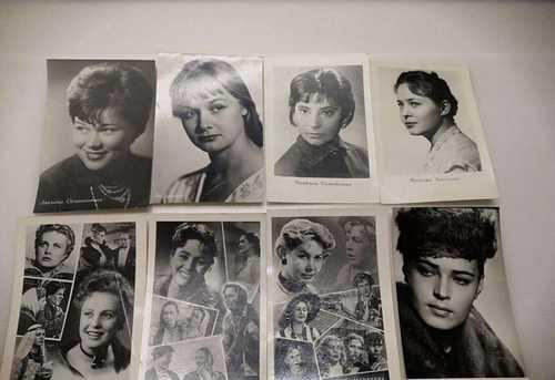Почтовые открытки 1960х гг. с советскими артистами