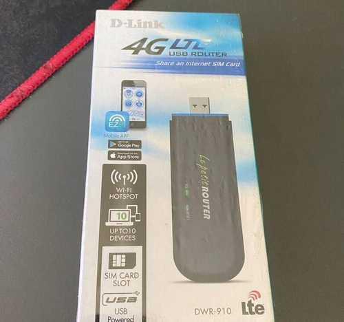 Usb модем 4G Wi-Fi DWR-910 (новый)