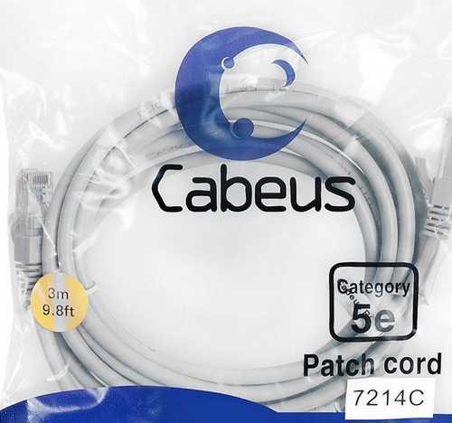 Cabeus PC-UTP-RJ45-Cat.5e-3m 7214c