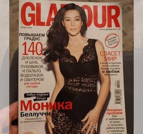 Журналы Glamour Моника Беллуччи, 11/2015