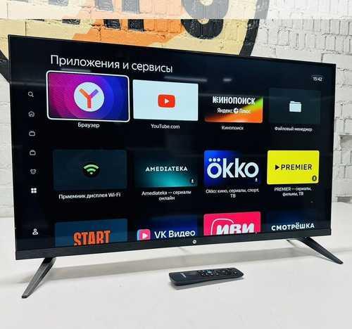 Большой яркий Hi 82см Full HD SMART TV с Алисой