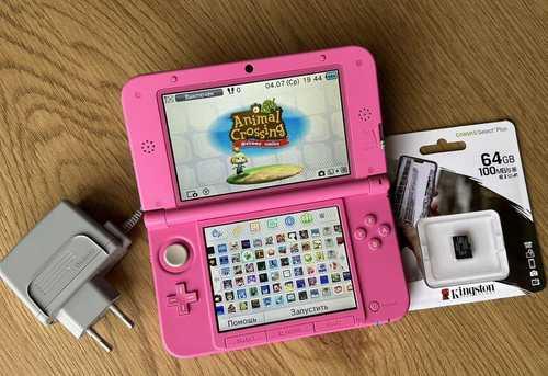 Nintendo 3ds xl прошитая 64GB 130 игр