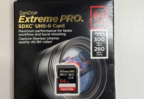 SanDisk sdxc Extreme Pro UHS-II V90 64GB