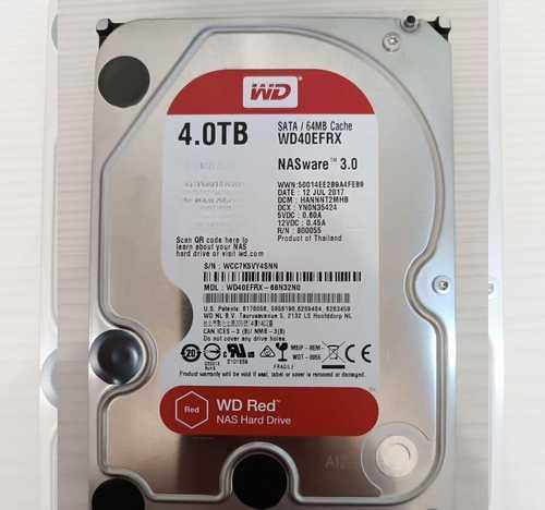 Жесткий диск Western Digital Red 4tb