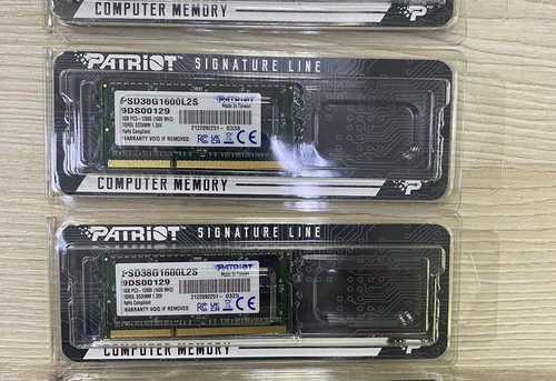 Ddr3l sodimm Patriot Memory SL 8 гб ddr3l 1600 мгц