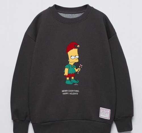 Свитшот zara Bart the simpsons новый