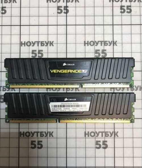Оперативная память DDR3 8Gb 1600MHz (два модуля)