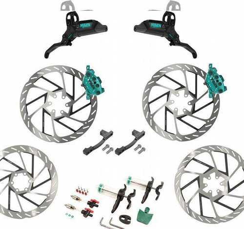 Тормоза sram Maven Ultimate Teal Splatter