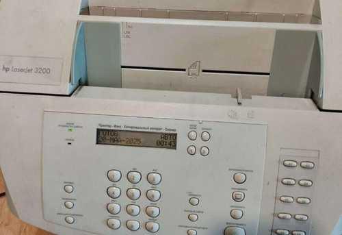 Мфу лазерный hp laserjet 3200 принтер сканер факс