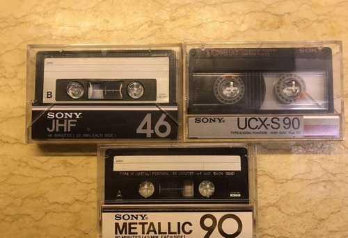 Аудиокассеты Sony Metalic 90, UCX-S 90, JHF 46