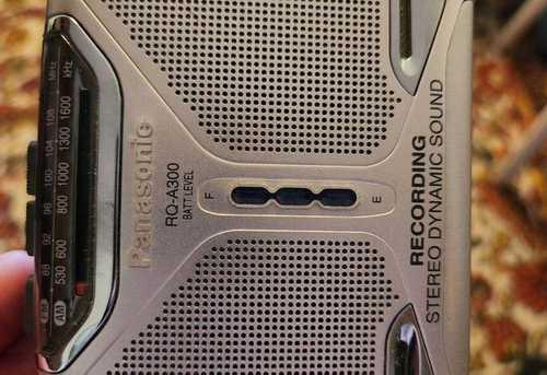 Panasonic RQ - A 300, диктофон с FM ам приемником