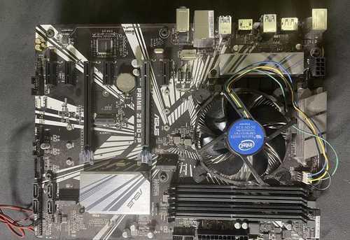 Материнка Asus z390-p + Проц. Intel Celeron G4930