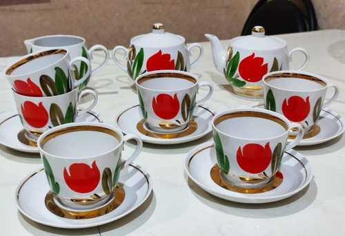 Чайный сервиз Тюльпаны СССР