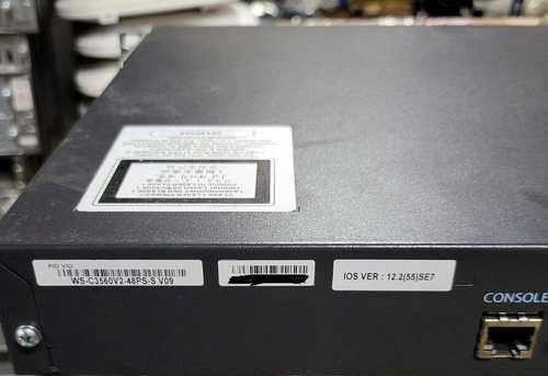 Коммутатор Cisco Catalyst WS-C3560V2-48PS-S