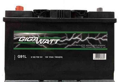 Автомобильный аккумулятор Gigawatt G91JL (110D26R)