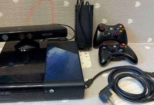 Xbox 360e freeboot 250 Gb + 2 джойстика и Kinect