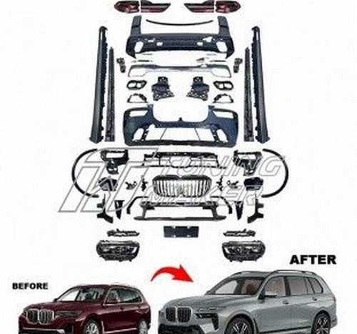 BMW X7 G07 18-22 Рестайлинг в X7 G07 LCI 2023 