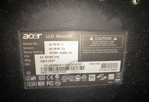 Монитор Acer 19