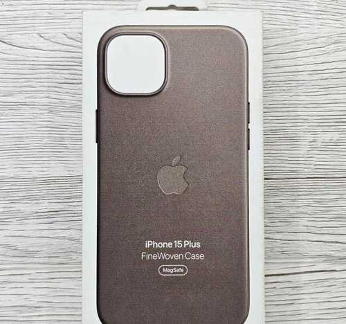 Чехол Apple FineWoven Case iPhone 15 Plus (Taupe)