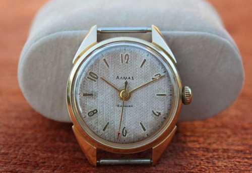 Часы Алмаз СССР Восток 2809 позолота AU