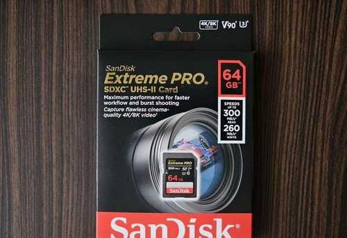 Карта памяти SanDisk Extreme PRO 064 300 MB/s 260